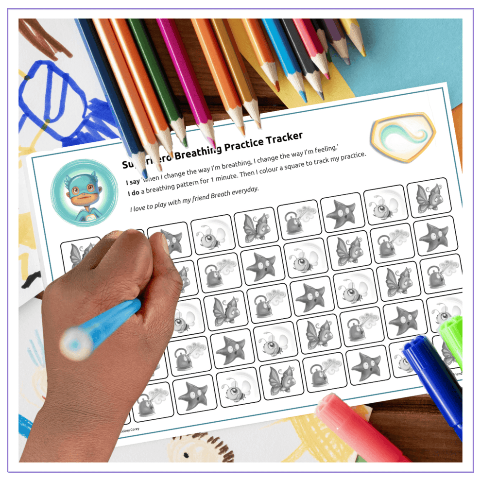 Superhero Breathing Practice Tracker - FREE DOWNLOAD! – My Friend Breath